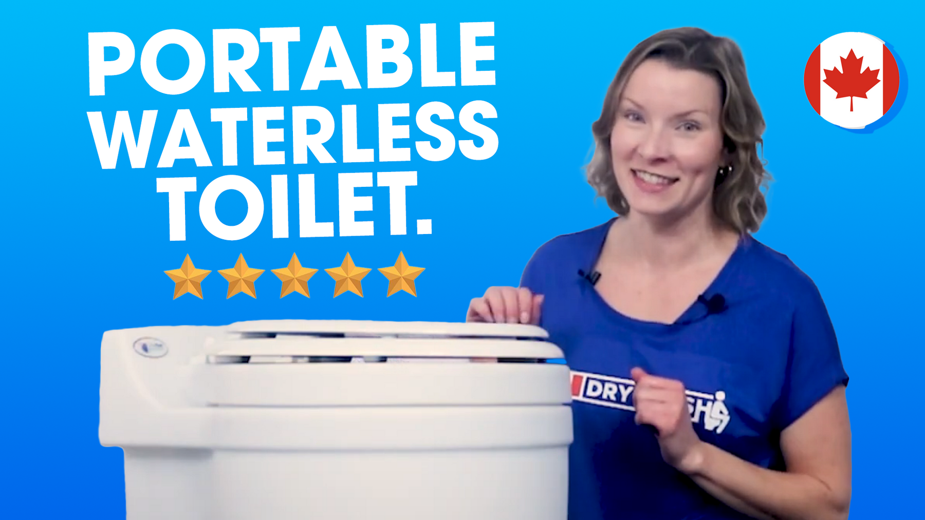 The Laveo by Dry Flush Canada, Portable, Electric, Waterless Toilets